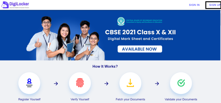 Digilocker Portal Registration / Login at digilocker.gov.in, Download ...