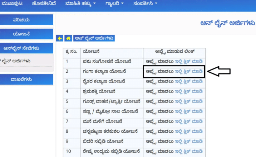Ganga Kalyana Scheme 2026 - Borewell Application Form at kmdc.karnataka ...