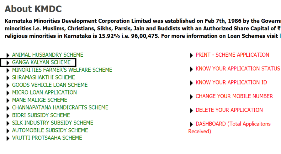 Ganga Kalyana Scheme 2025 - Borewell Application Form at kmdc.karnataka ...