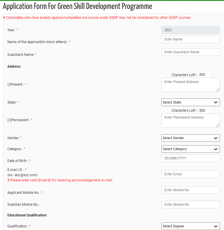 [Apply] Green Skill Development Programme Registration Form 2025, GSDP ...