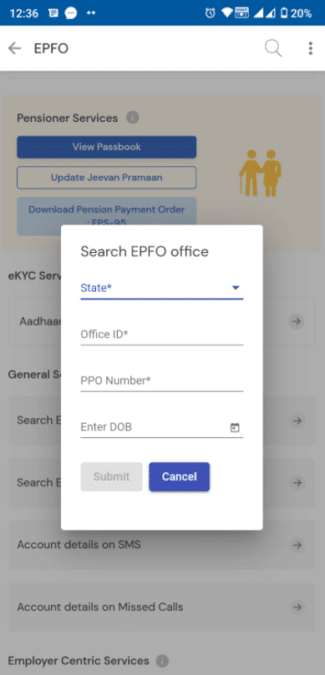 Download EPFO Pension Passbook & Statement Online at Umang App ...