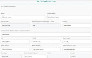 DTC New Bus Pass Online Application Form at dtcpass.delhi.gov.in