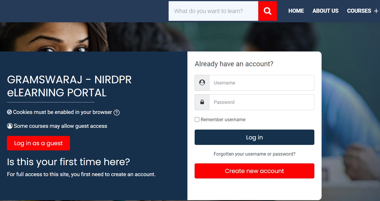 Gram Swaraj Portal Online Course Registration / Login at gramswaraj ...