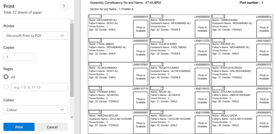 Jammu & Kashmir CEO Voter List 2025 / Voter ID Card / Check Name ...