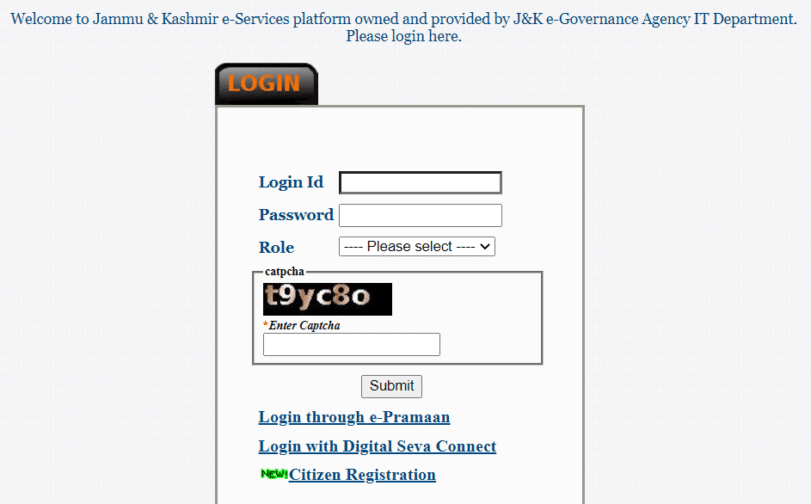 J&K Domicile Certificate Online Application Form PDF 2026 at jk.gov.in ...