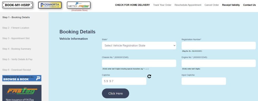 Delhi High Security Registration Plate (HSRP) Registration & Status [2024]