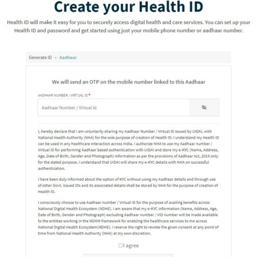 National Digital Health Mission Health ID Card Registration at ndhm.gov ...