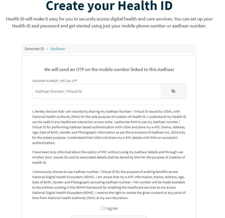 National Digital Health Mission Health ID Card Registration at ndhm.gov ...