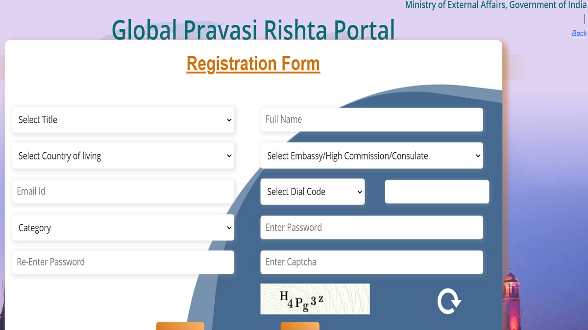 Global Pravasi Rishta Portal Registration at pravasirishta.gov.in ...