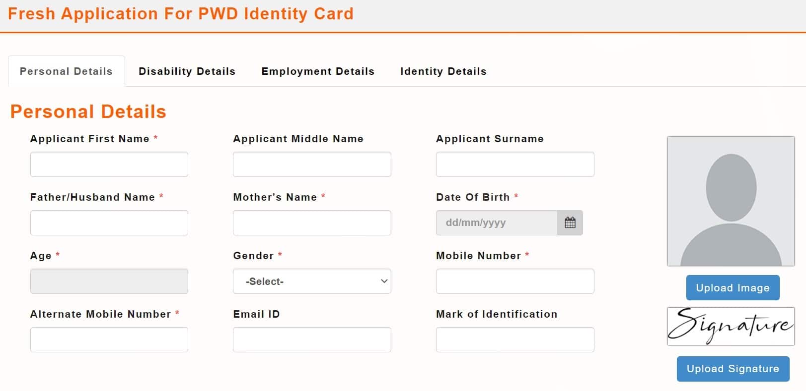 Apply Online for Odisha PWD ID Card | Person With Disability Identity ...