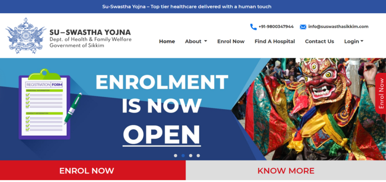 Sikkim Su Swasthya Yojana 2026 Online Registration Form / Login at ...