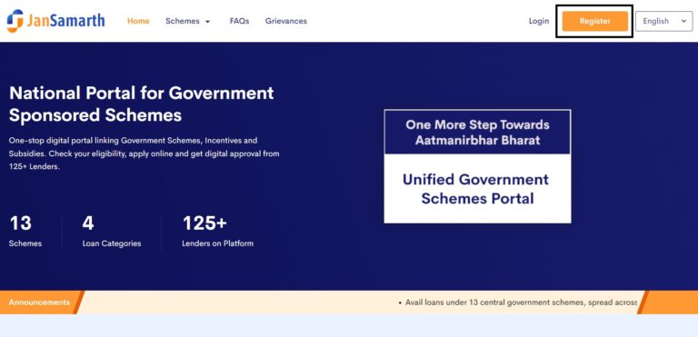 Jan Samarth Portal Registration 2026 / Login at jansamarth.in ...