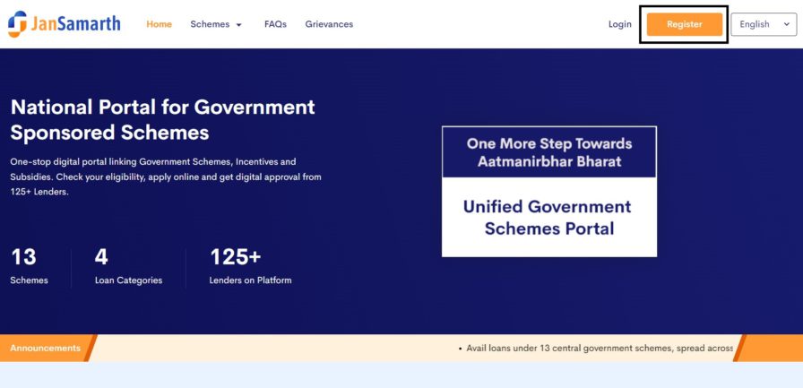Jan Samarth Portal Registration 2026 / Login at jansamarth.in ...