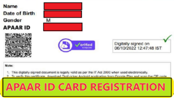 Apaar ID Card Registration 2025 for One Nation One Student ID