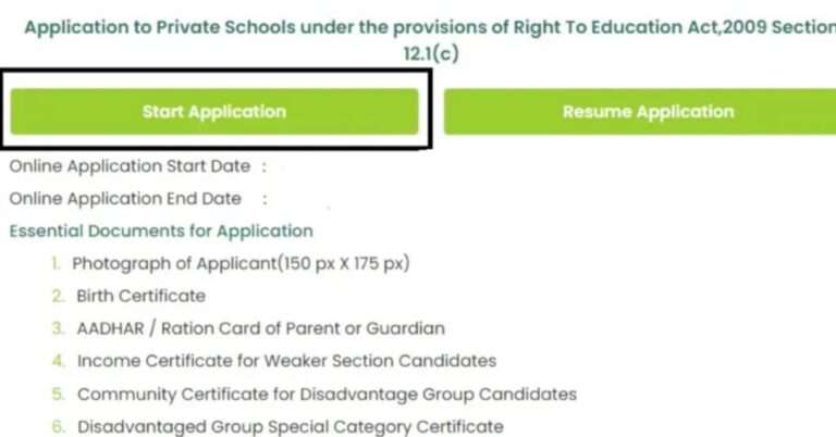 RTE Tamilnadu Admissions 2025-26 Schedule (Start Date), Apply Online ...